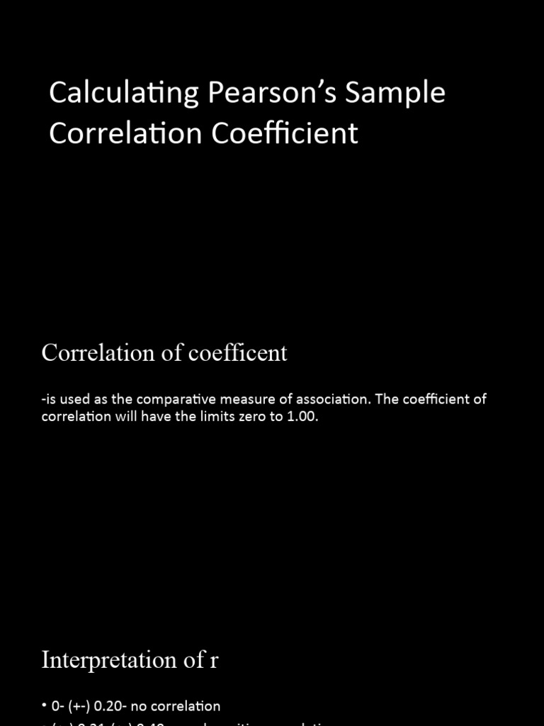 Pearson Correlation Coefficient Guide | PDF | Multivariate Statistics | Statistical Analysis