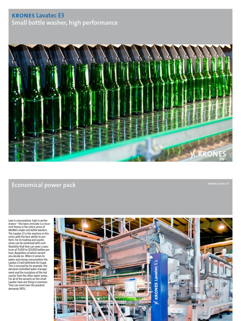 Krones: Lavatec E3 | PDF | Water | Washing Machine