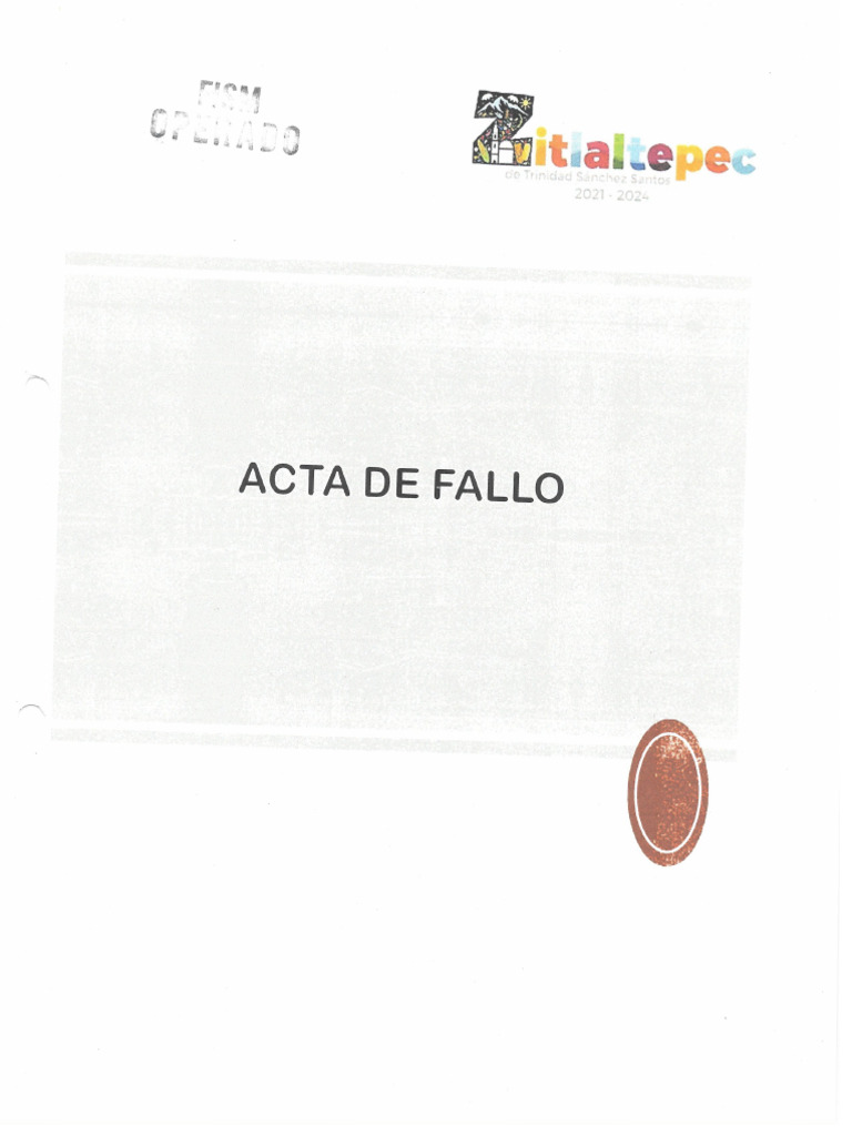 Ayuntamiento 63 XXVIIIa 220201134522 Acta-De-fallo-ok | PDF