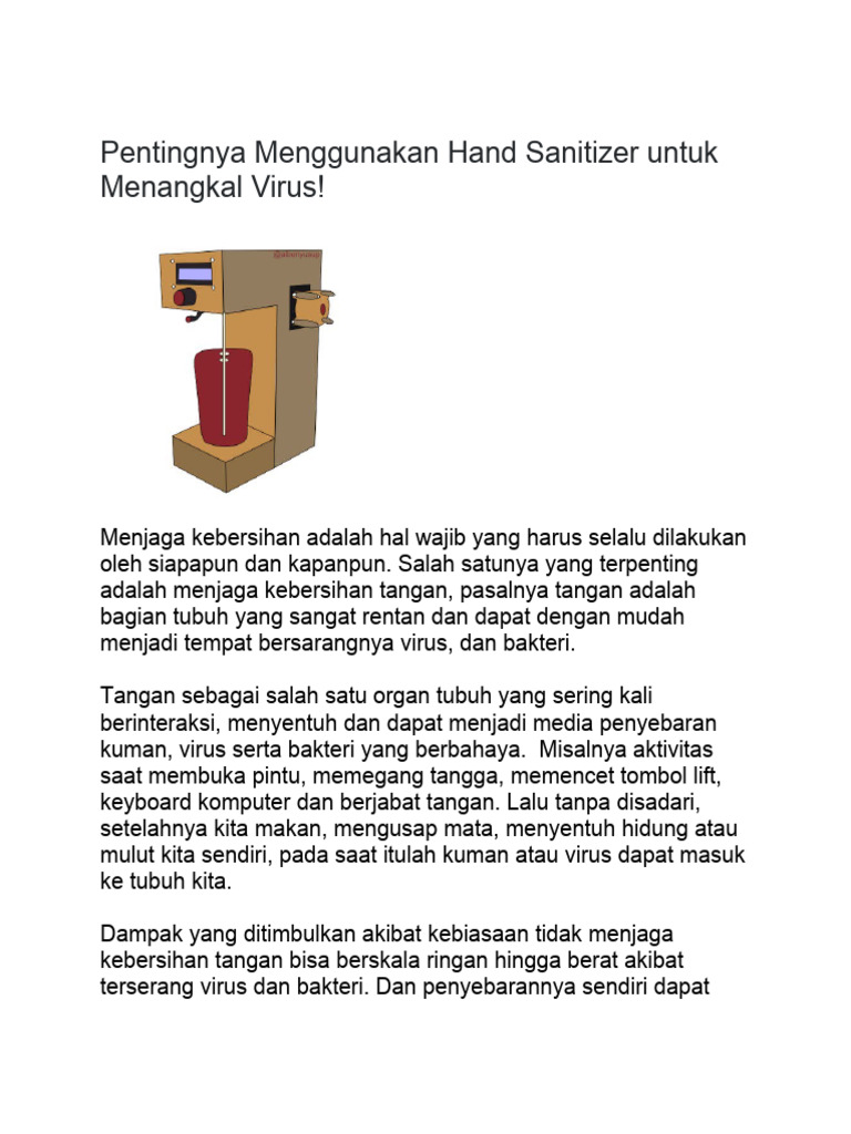 Hand Sanitizer | PDF