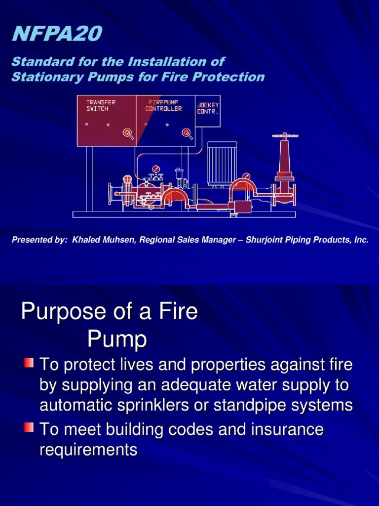 Fire Pump NFPA 20 | PDF