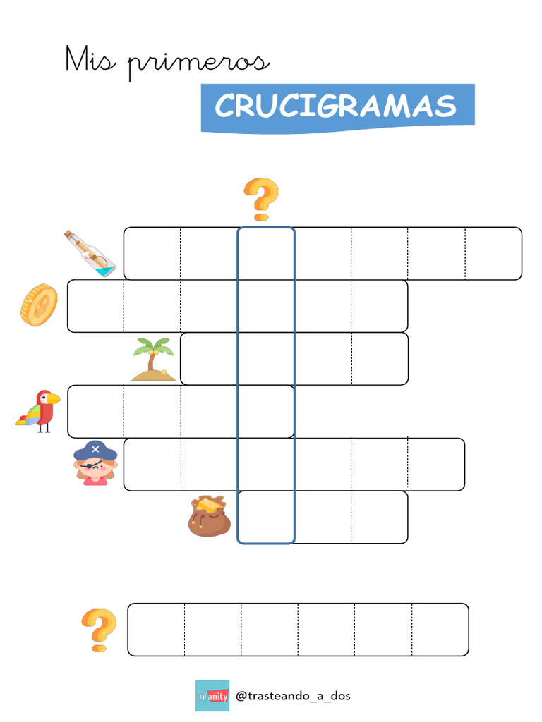 Mis Primeros Crucigramas - Infanity & Trasteando - A - Dos | PDF
