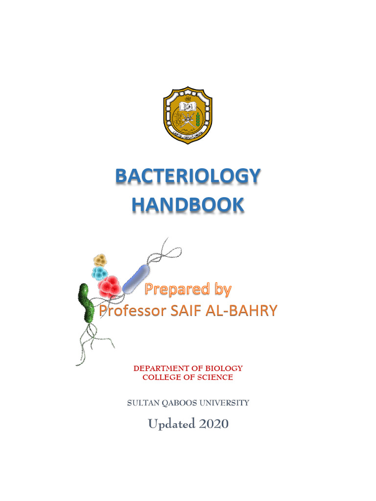 Bacteriology Handbook 2020 | PDF | Plasmid | Mutation
