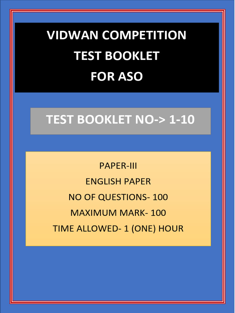 English Set-1-5 For Aso | PDF | Linguistics