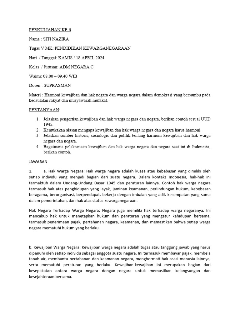 PERKULIAHAN KE 6 NEGARA 4c | PDF