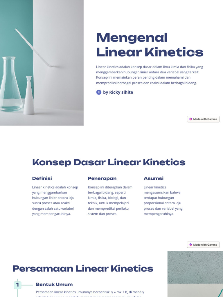 Linear Kinetics: Konsep dan Aplikasi | PDF