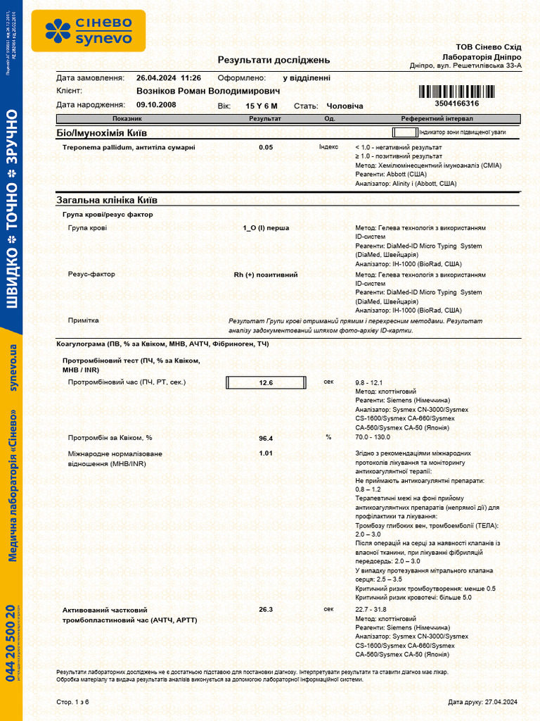 Syne Vo Results 3504166316 | PDF