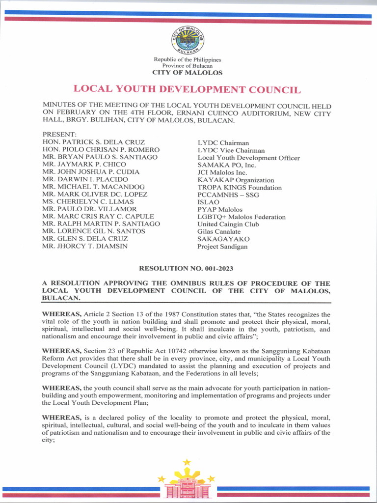 Draft Lydc Internal Rules of Procedure | PDF