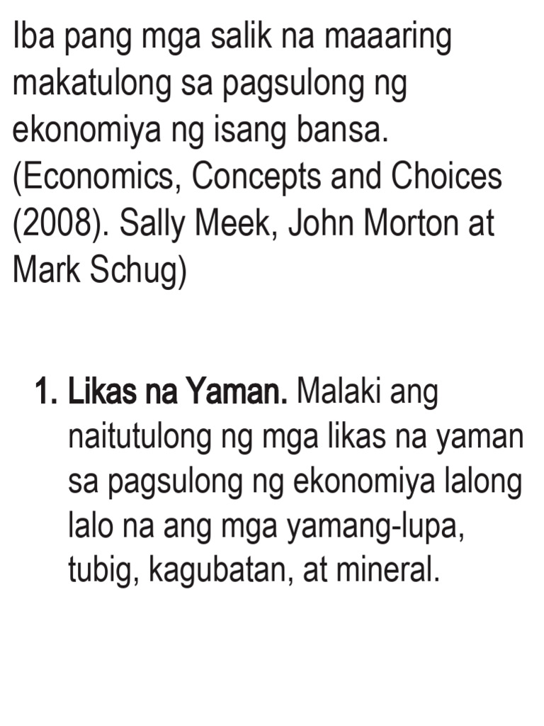 Iba Pang Mga Salik Na Maaaring Makatulong Sa Pagsulong NG Ekonomiya NG ... Iba Pang Mga Salik Na Maaaring Makatulong Sa Pagsulong NG Ekonomiya NG ...