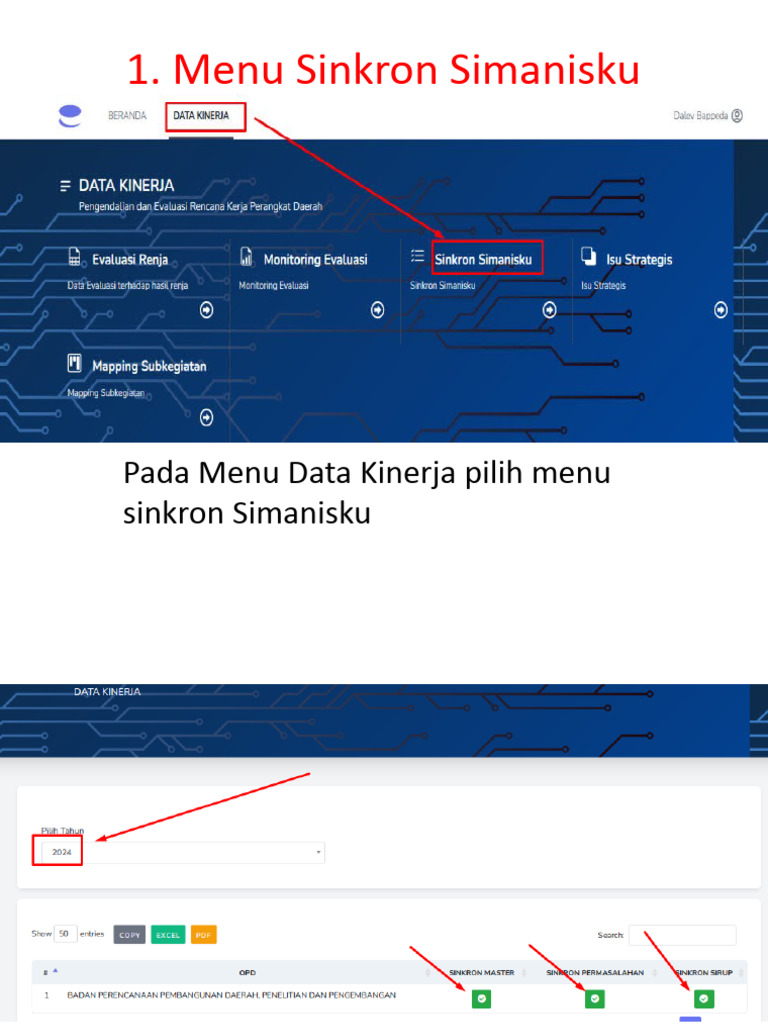 Tutorial Pengisian Pada Aplikasi E-Monev | PDF