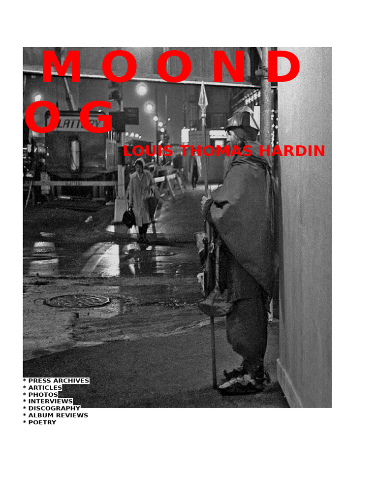 Moondog Files PDF Free | PDF | Orchestras | Musical Instruments