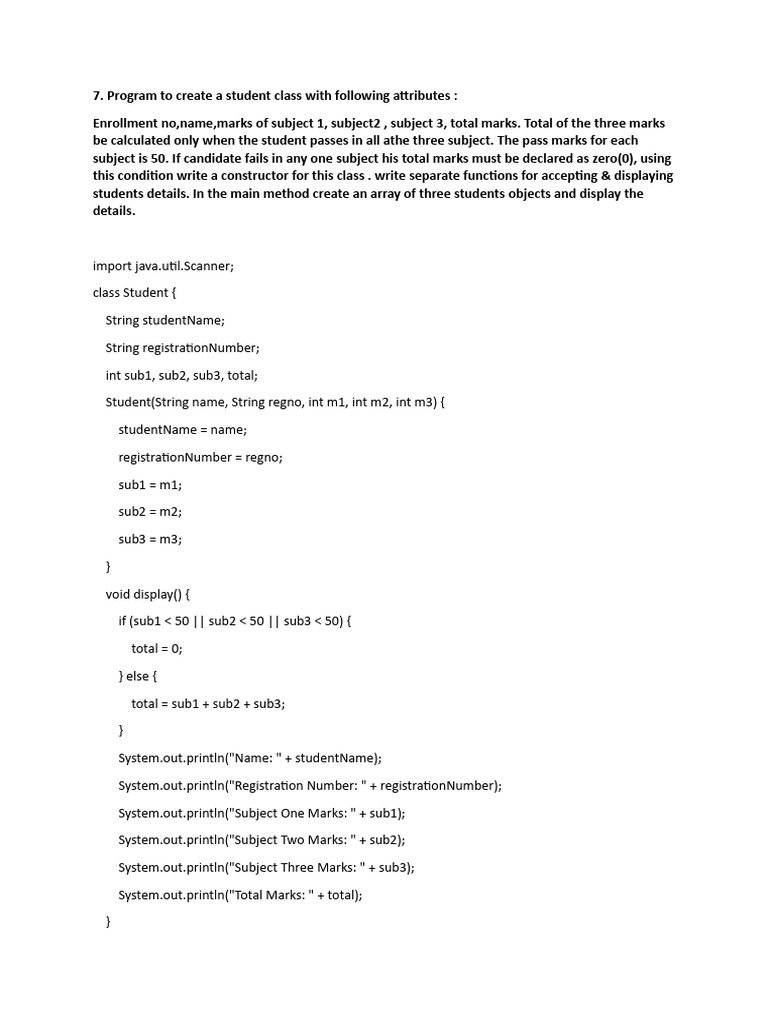 Java 7 To 10 Program Manual | PDF | Computer Programming | Software Engineering