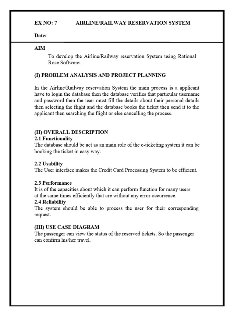 Oose Mini Project Pdf Unified Modeling Language Use Case