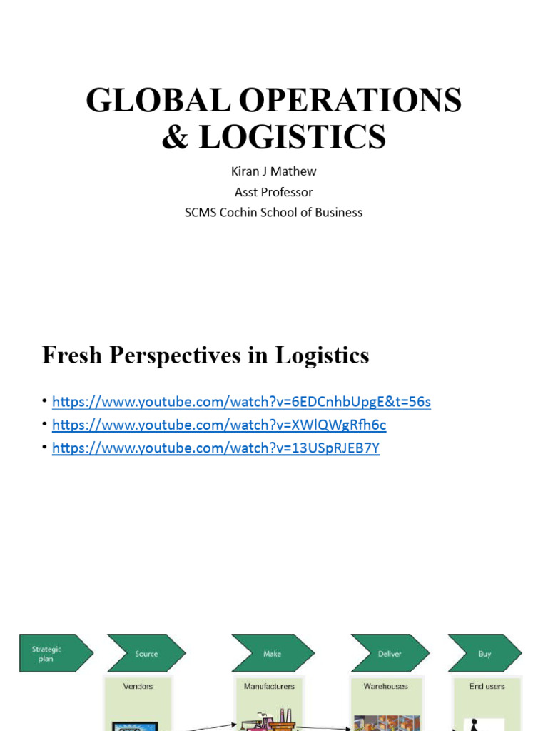 MBA 20 - Global Logistics | PDF | Barcode | Logistics