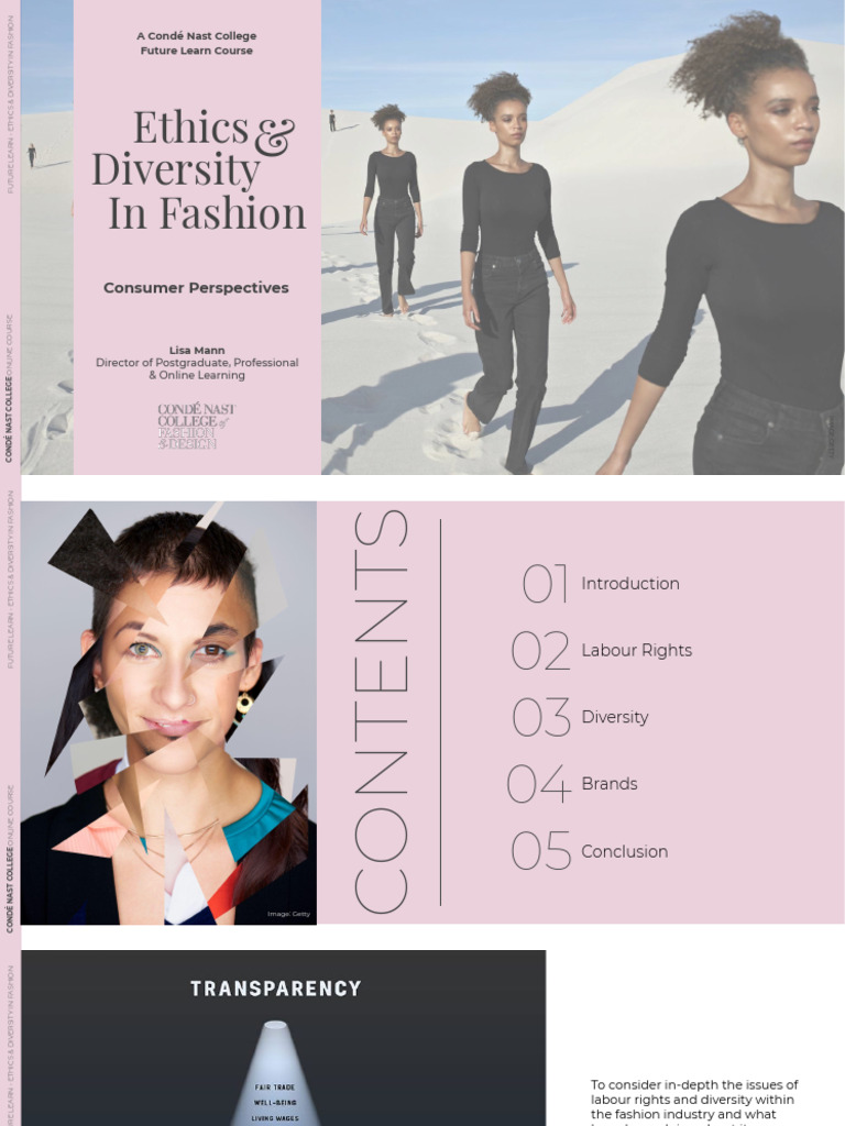 Ethics Diversity in Fashion Slide Deck Future Learn | PDF | Fashion