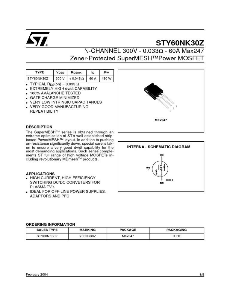 Sty 60 NK 30 ZG | PDF | Semiconductors | Electrical Engineering
