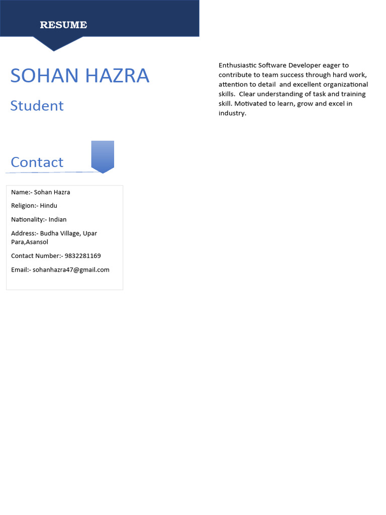 Sohan Resume | PDF