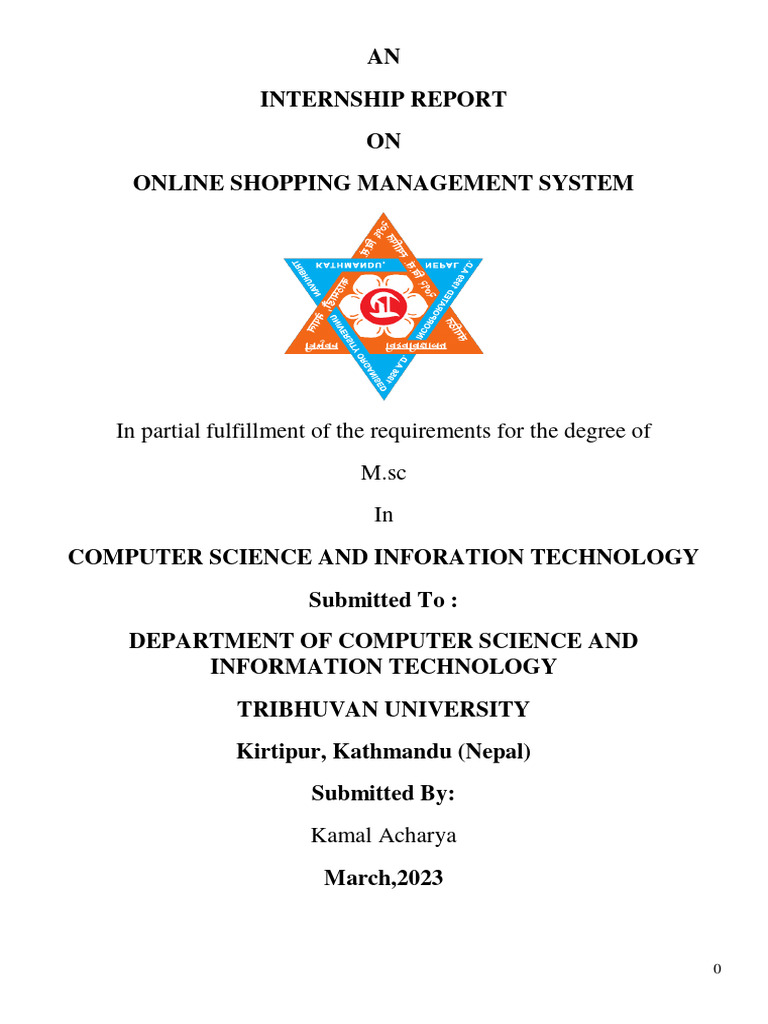 Online Shopping Management System Report | PDF | Feasibility Study ...