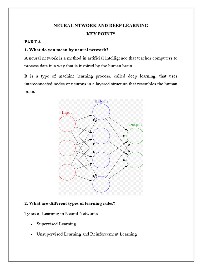 Neural Ntwork and Deep Learning | PDF | Artificial Neural Network ...
