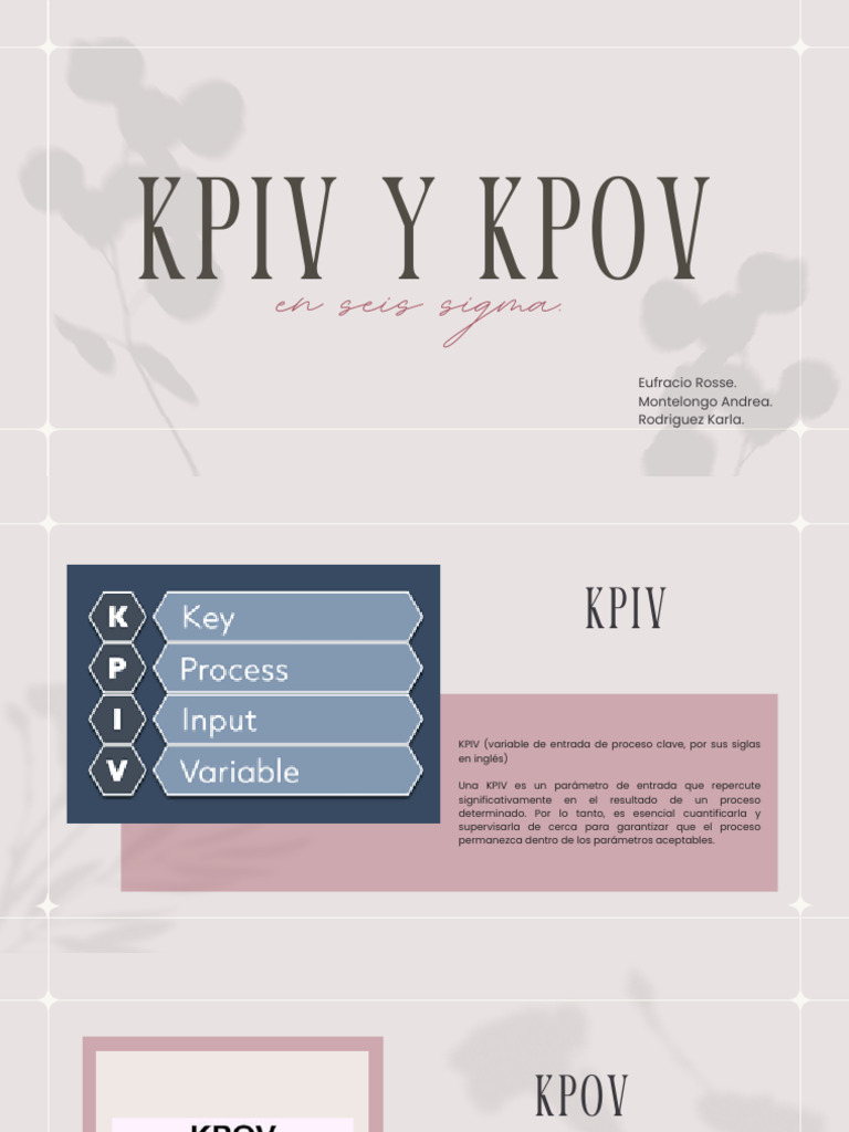 KPIV y KPOV | PDF