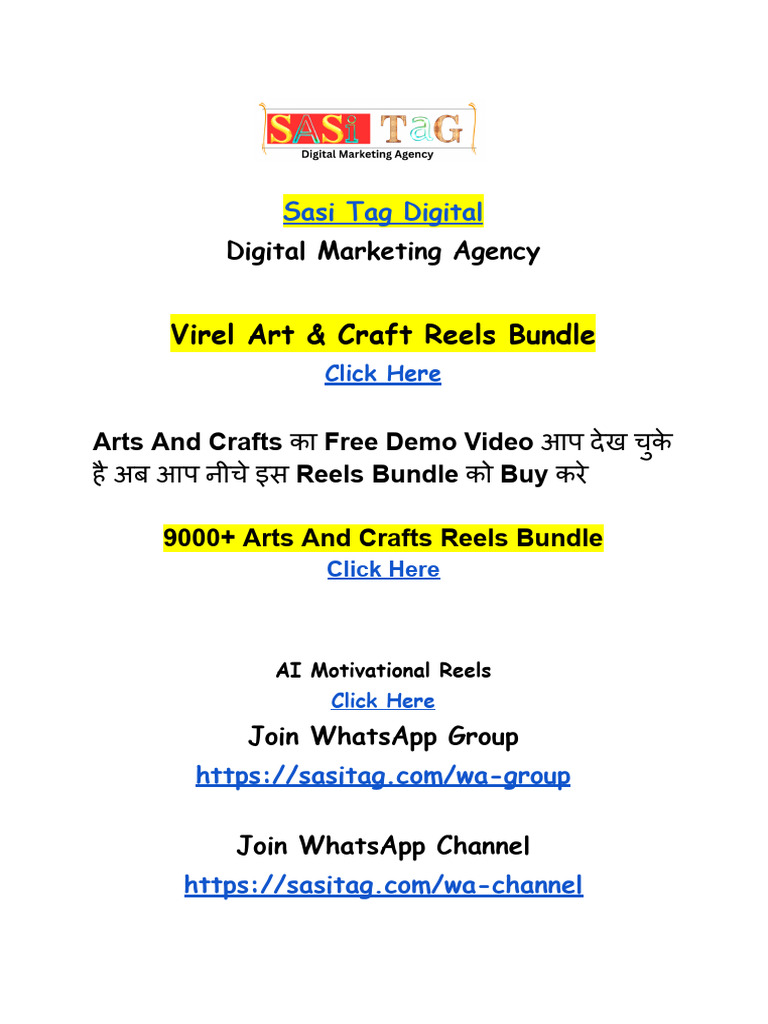 40 Art Craft Reels Bundle Free 1 | PDF