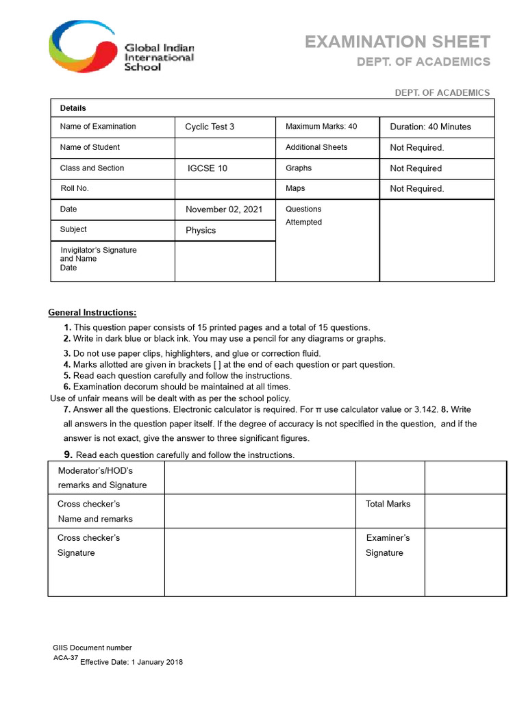 10 IG - Physics - QP - CT3 - 2021 | PDF | Magnetic Field | Transformer