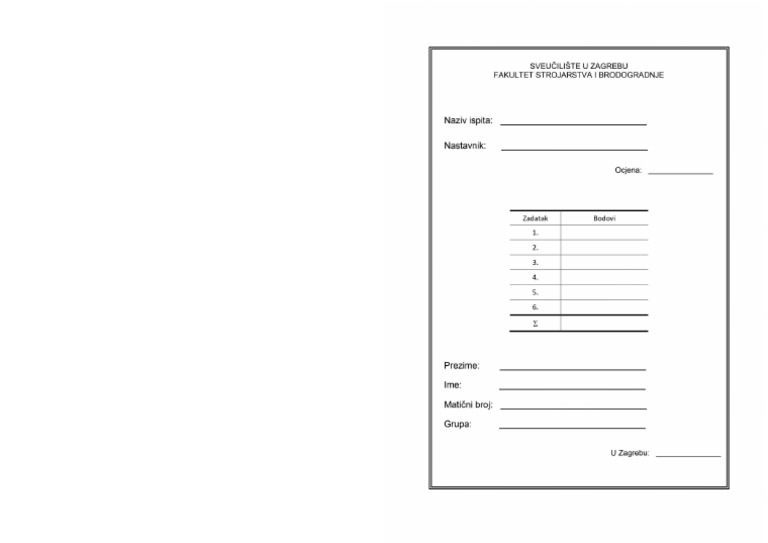 FSB Košuljica | PDF