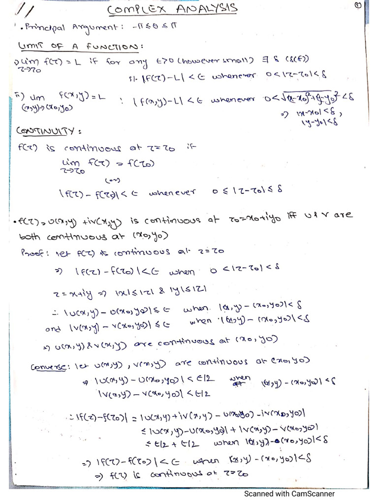 Complex Analysis | PDF