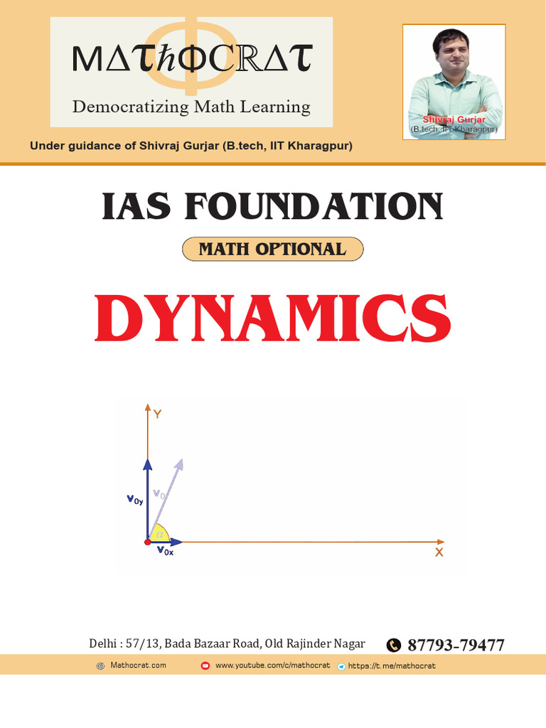 Mathocrat Notes (First 20 Pages of Dynamics Notes) | PDF