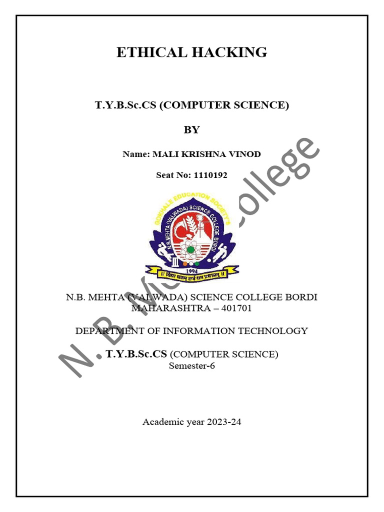 EH Practicals | PDF | Encryption | Security Hacker