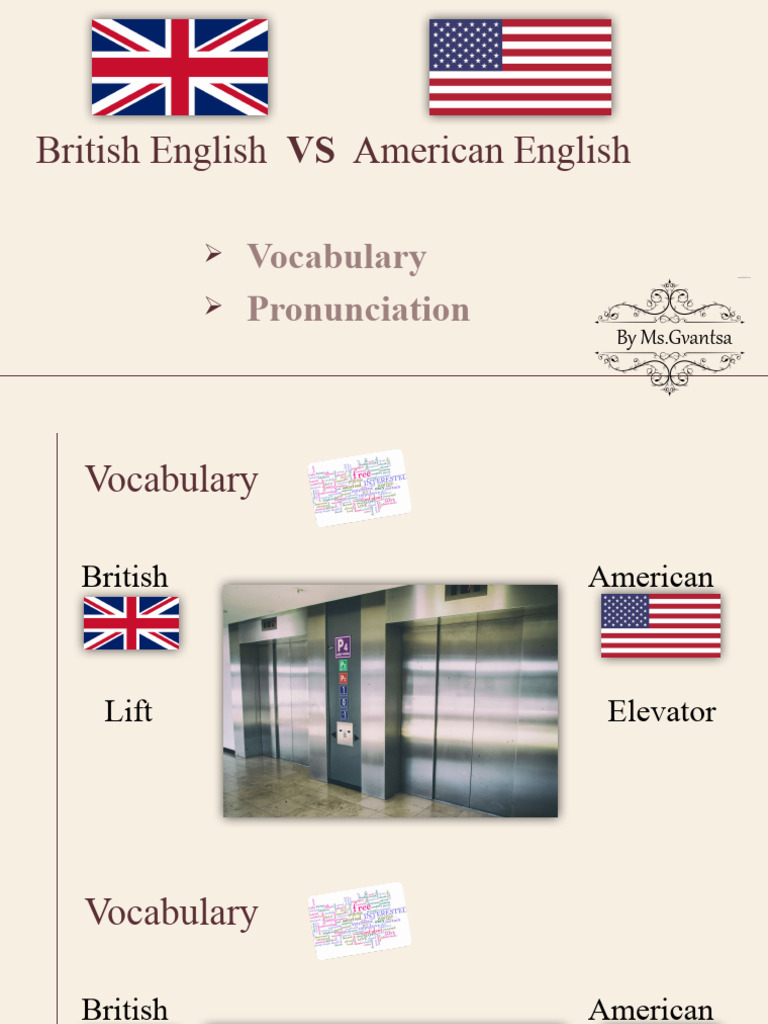 British VS American English | PDF