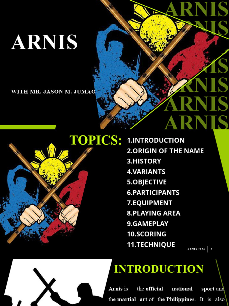 Arnis Lesson 1 | PDF | Melee Weapons