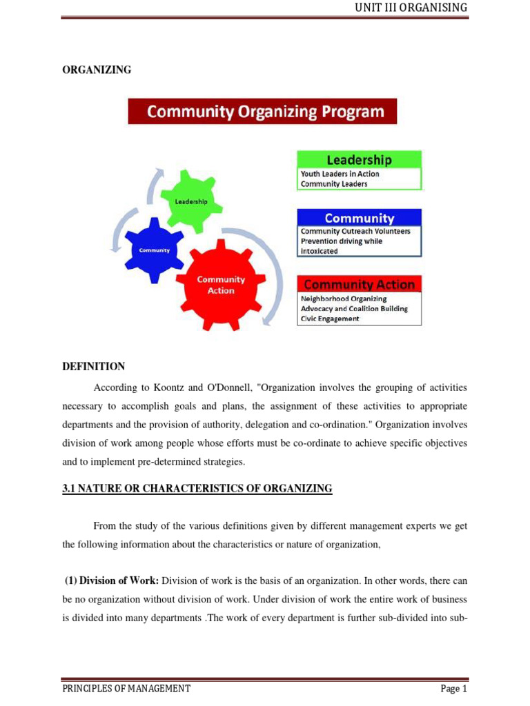 Unit 3 Organising PDF | Download Free PDF | Organizational Structure ...