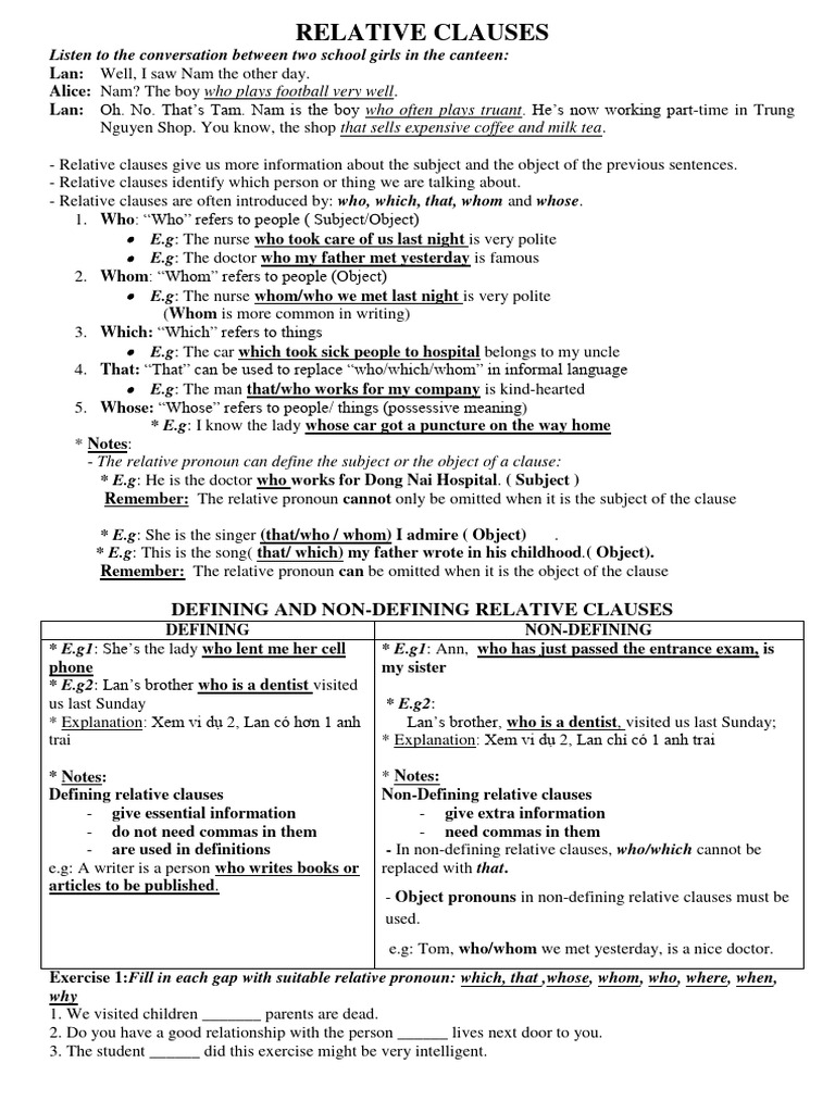 Relative Clauses E11p | PDF | Verb | Linguistic Typology