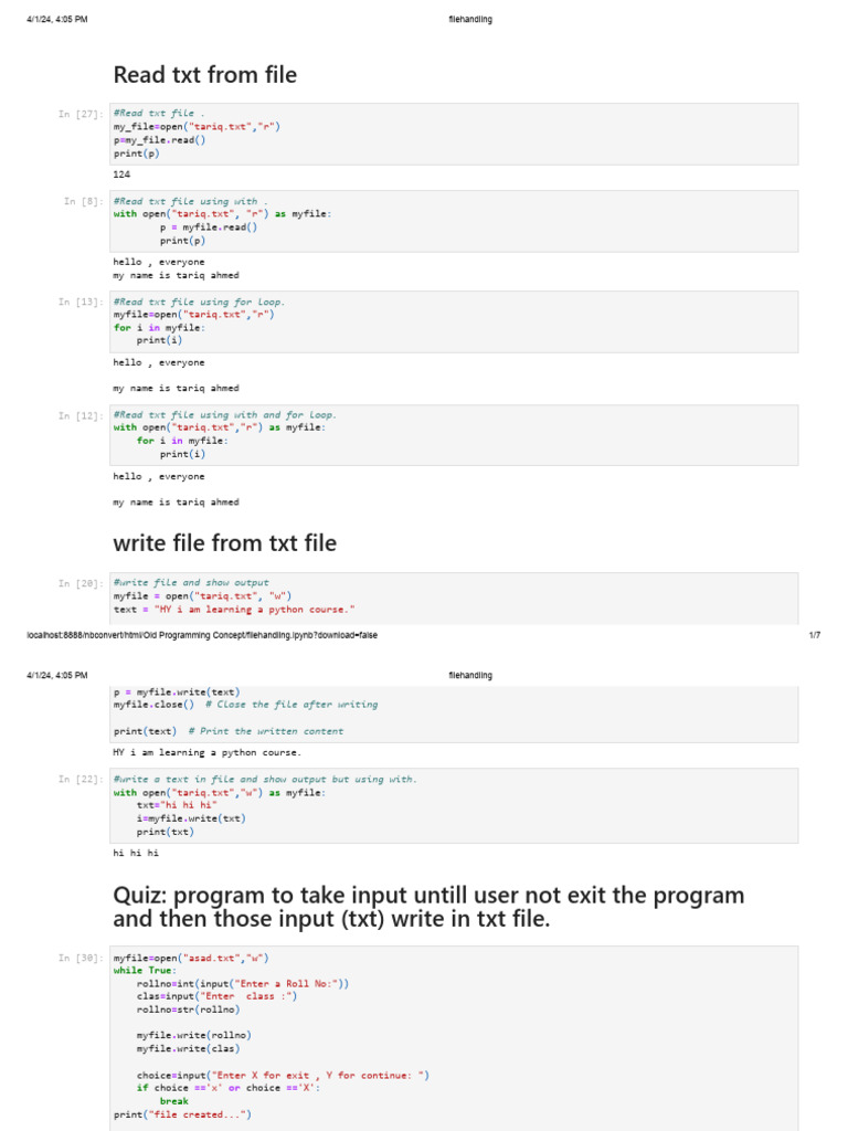 Filehandling Download Free Pdf Computer Programming Computer Data 9453