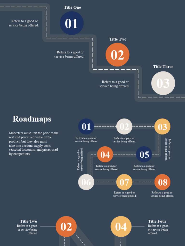Project Roadmap Infographics Dark | PDF | Discounting | Financial Economics