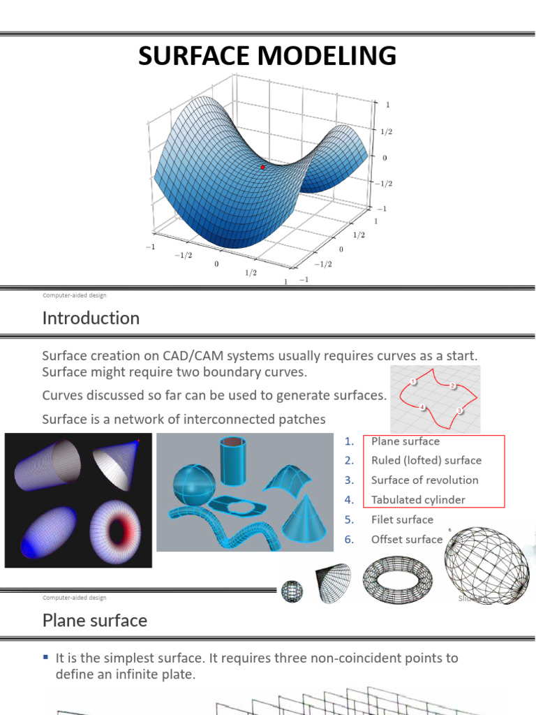 L10 Surfaces | PDF | Classical Geometry | Differential Geometry