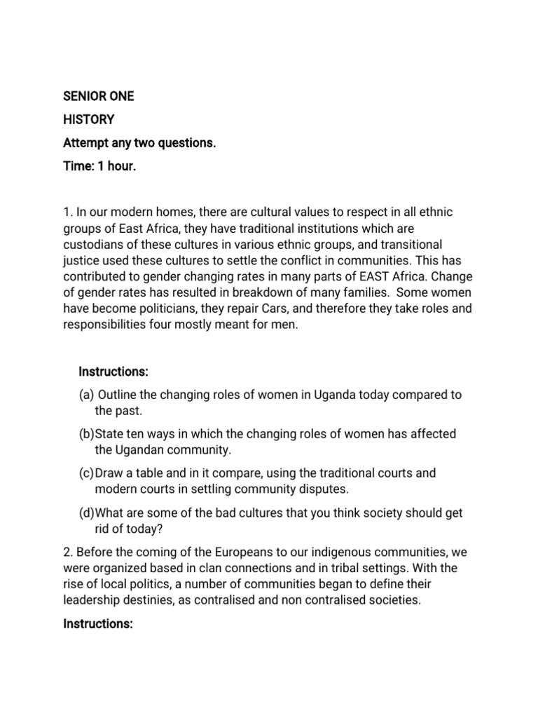 Seni Orone History | PDF