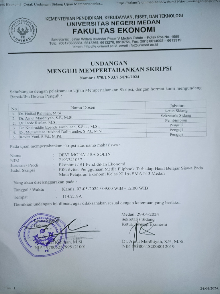 Surat Undangan Devi | PDF