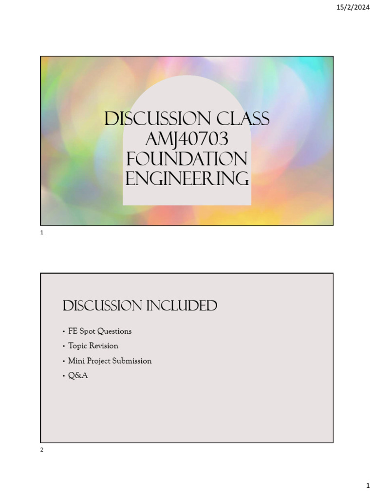 Foundation | PDF