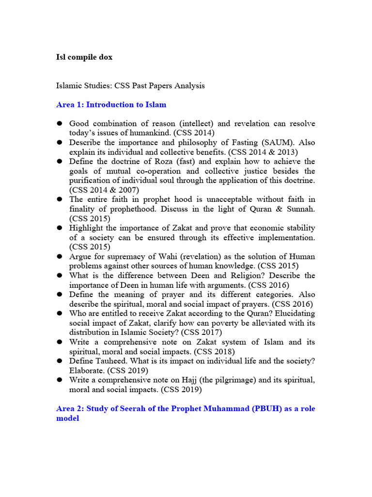 Isl Compile Dox | Download Free PDF | Muhammad | Quran