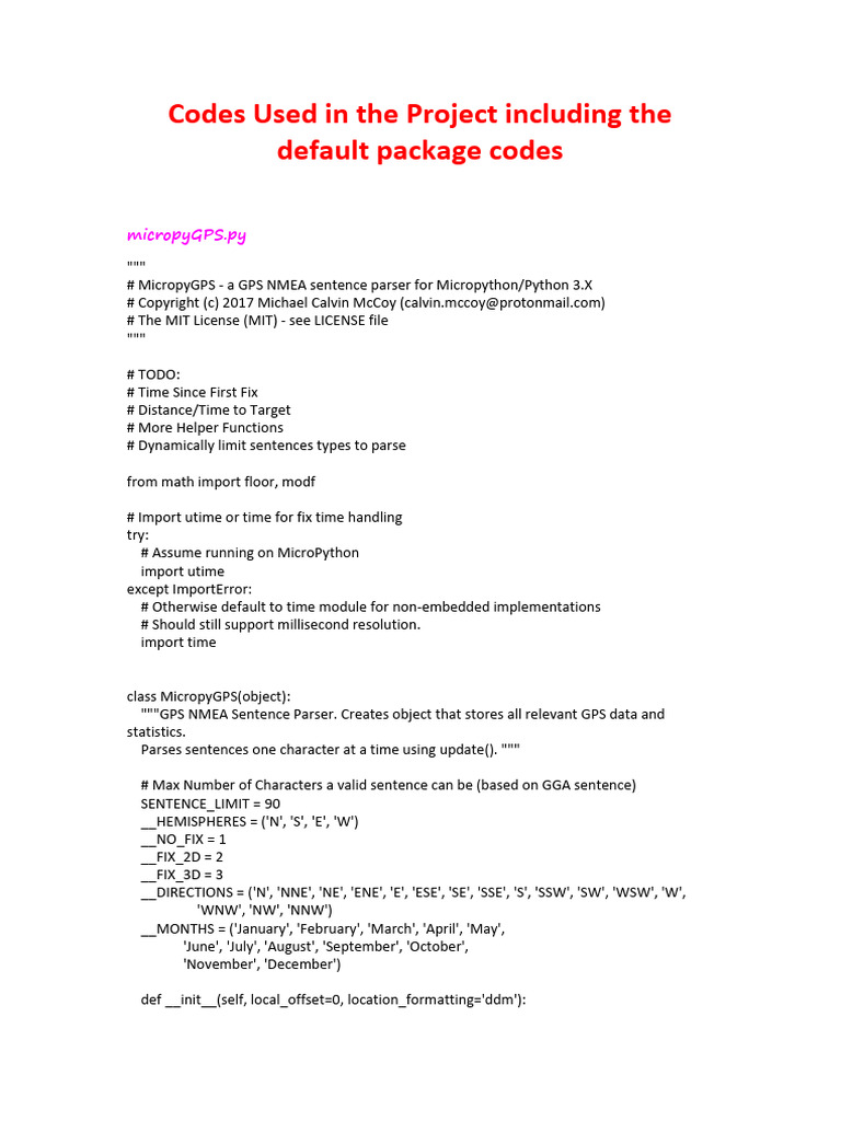 IOT Project Codes | PDF | Navigation | Geodesy