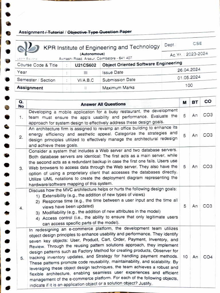 Oose Pdf Interface Computing Software Engineering 7101
