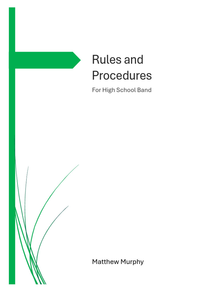 Rules and Procedures Manual | PDF