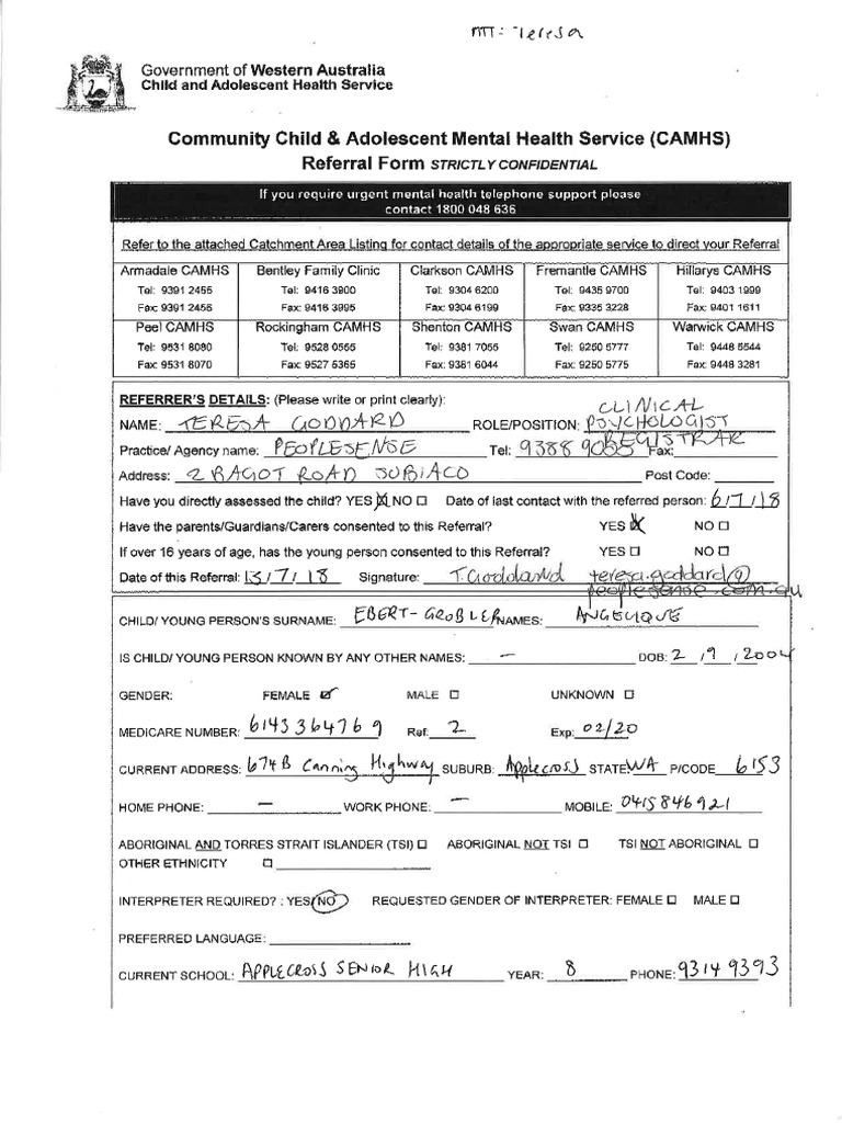 Touchstone Referral | PDF