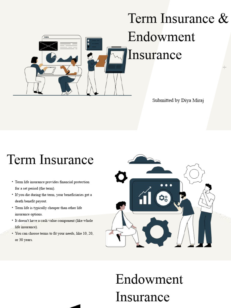 Term vs Endowment Insurance Guide | PDF | Insurance | Life Insurance