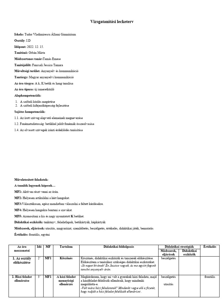 Jessica Vizsga 2 | PDF