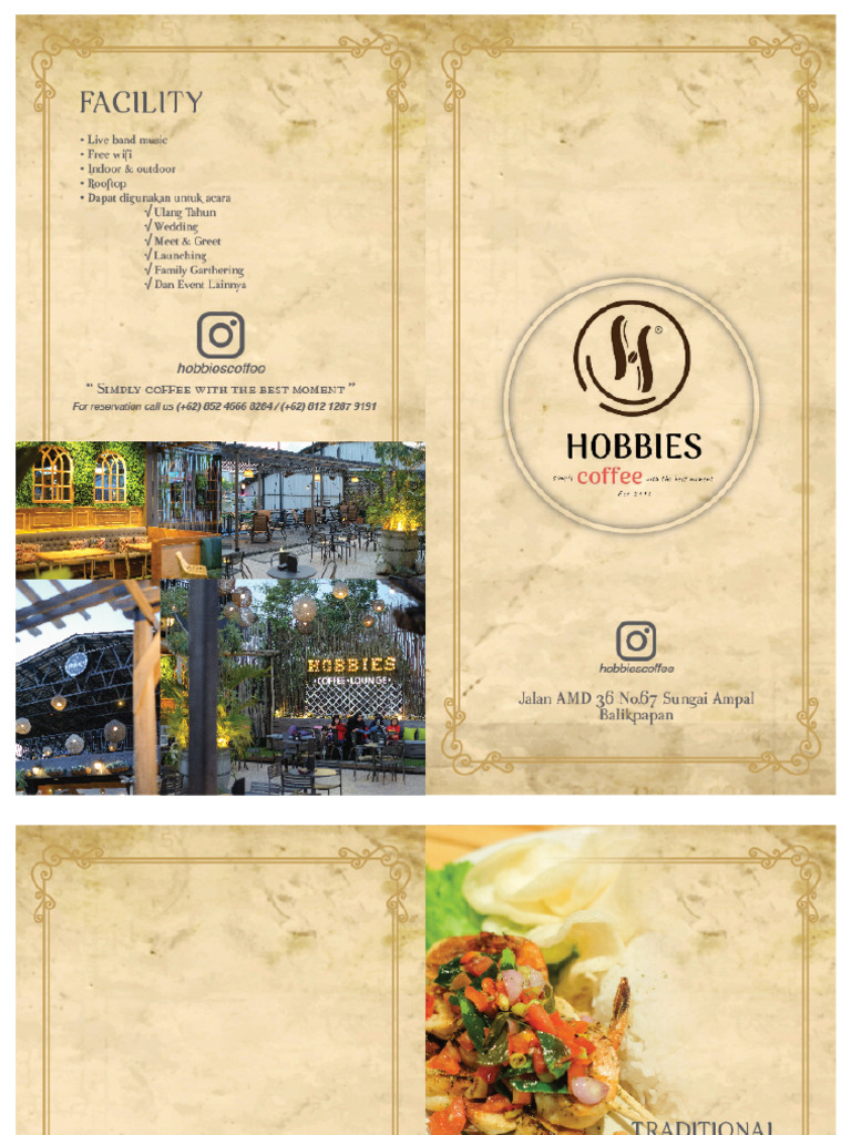 Hobbies Menu | PDF