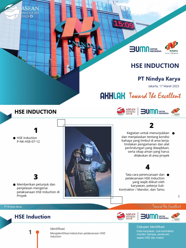 Sosialisasi Prosedur - HSE Induction | PDF