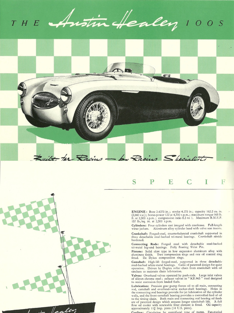 Austin-Healey - Int 100 - 1955 | PDF